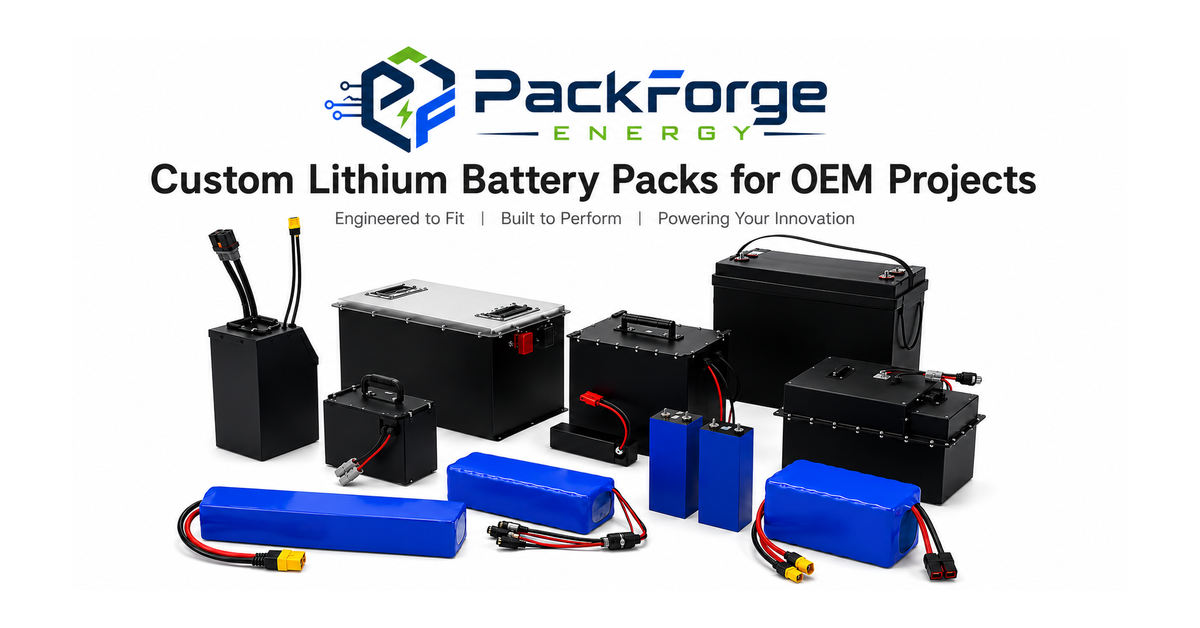 Custom Lithium Battery Pack Manufacturer | PackForge Energy